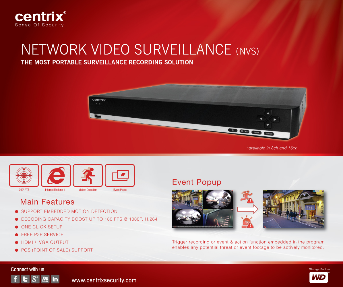 Latest Centrix Network Video Recorder for 2015 | Centrix Security