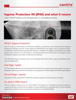 IP66 (Ingress Protection 66) meaning | Centrix Security
